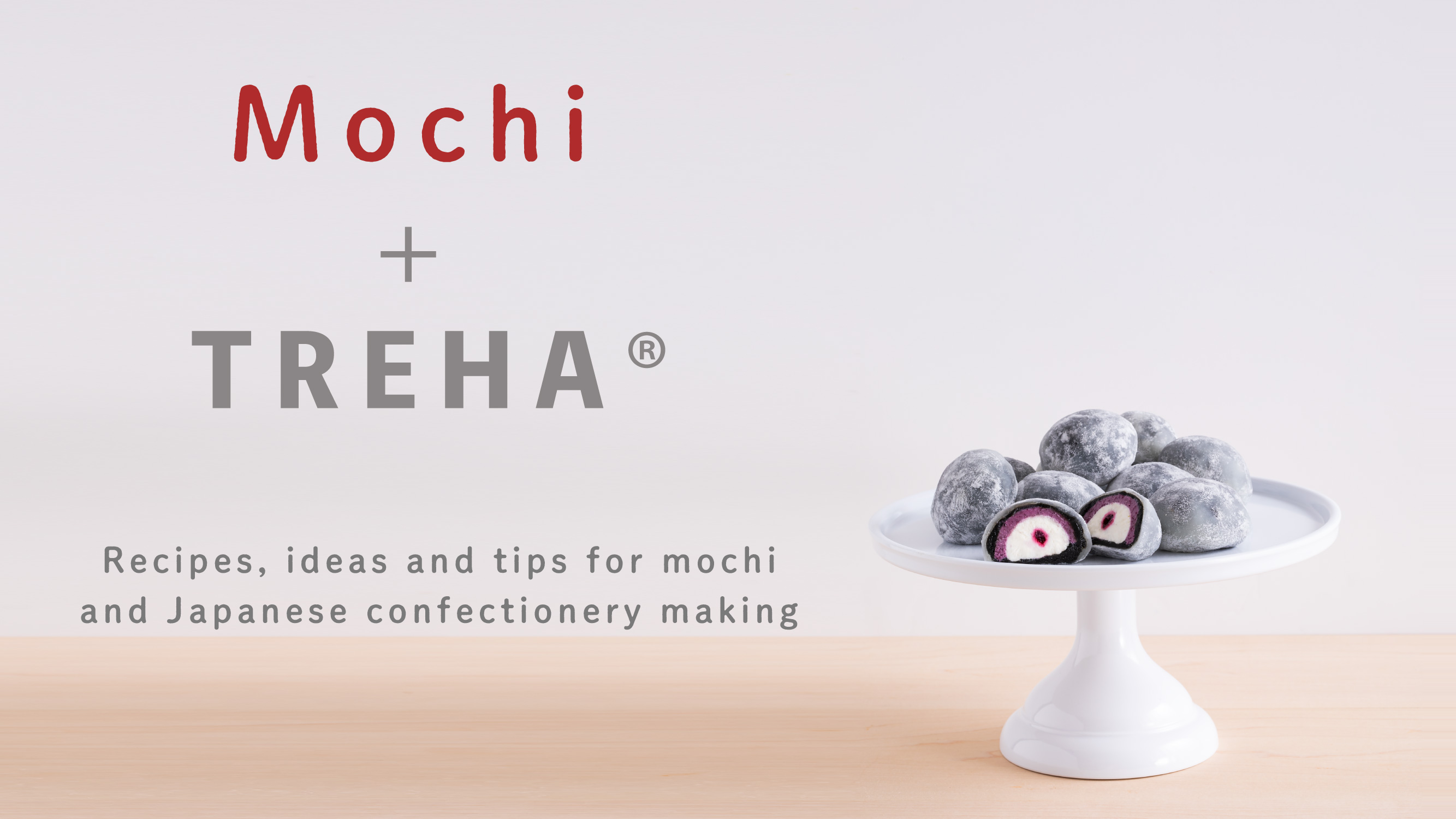 Mochi + TREHA®, the recipe booklet of mochi and Japanese confectionery ...